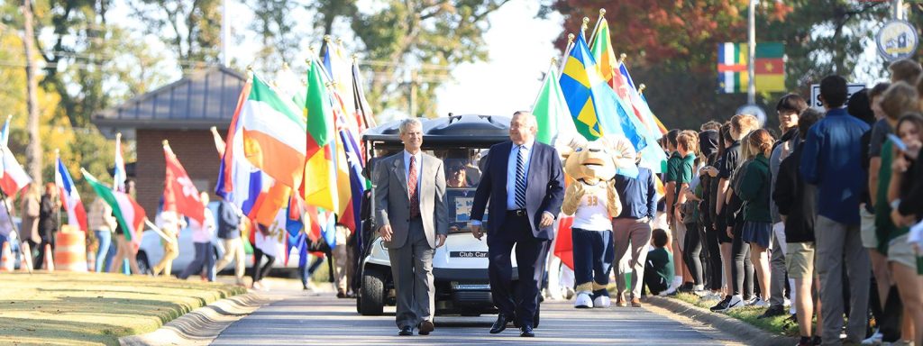 Huge Parade of World Flags Opens CIU’s 100th Anniversary